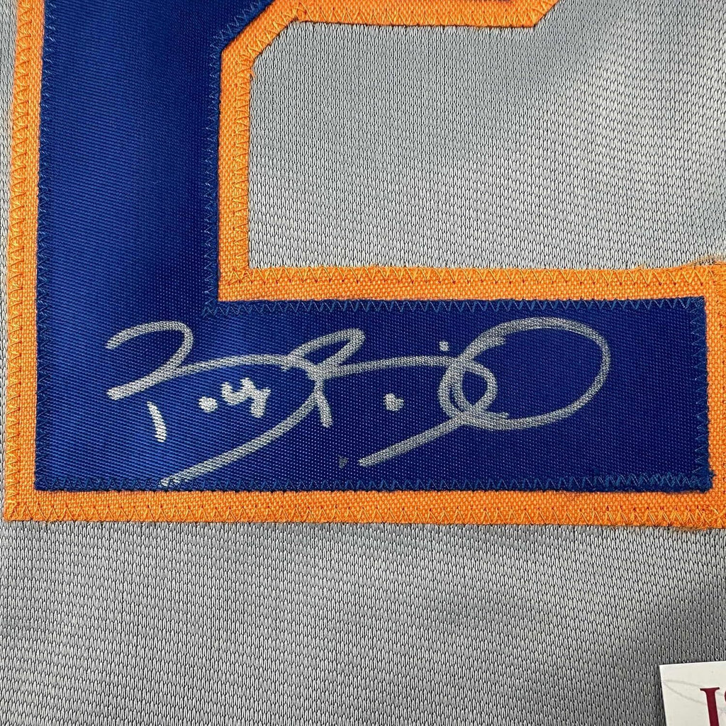 Framed Autographed/Signed Bobby Bonilla 33x42 New York Grey Jersey JSA ...