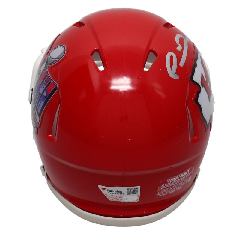 Patrick Mahomes Autographed Super Bowl Logo Mini Speed Helmet Fanatics ...