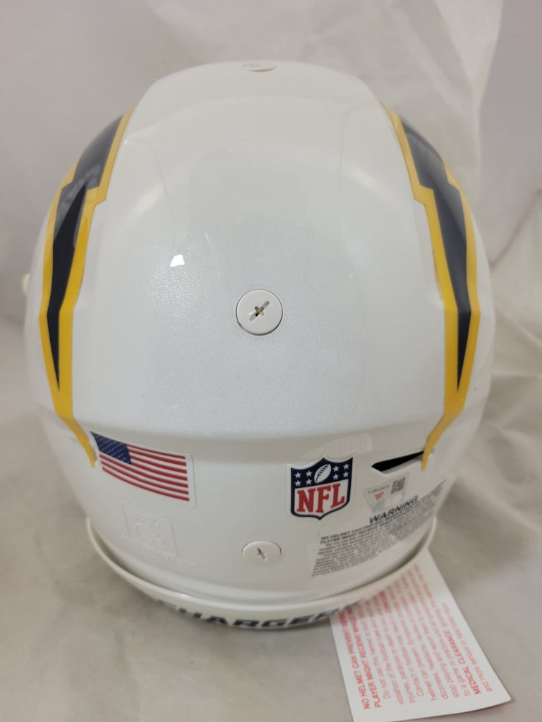 JUSTIN HERBERT SIGNED CHARGERS COLOR RUSH - NAVY SPEEDFLEX HELMET FANA ...