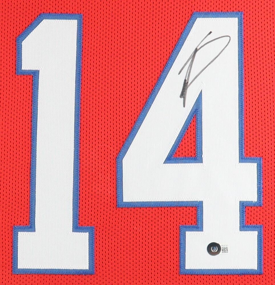 Stefon Diggs Signed 35x43 Framed Buffalo Bill Jersey Display (Beckett ...