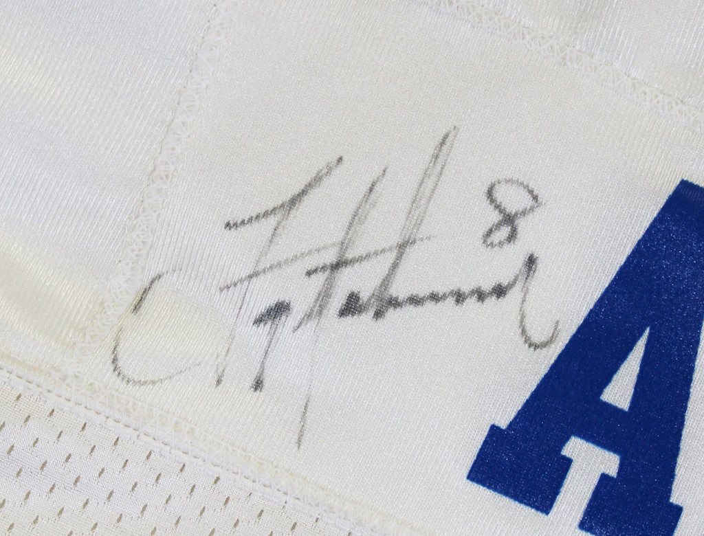 Cowboys Troy Aikman Authentic Signed White Wilson Authentic Jersey BAS ...