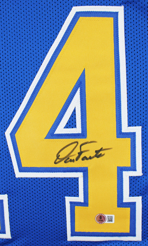 Dan Fouts Authentic Signed Blue Throwback Pro Style Jersey BAS Witness ...