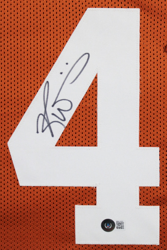 Texas Ricky Williams Authentic Signed Burnt Orange Pro Style Framed Je ...