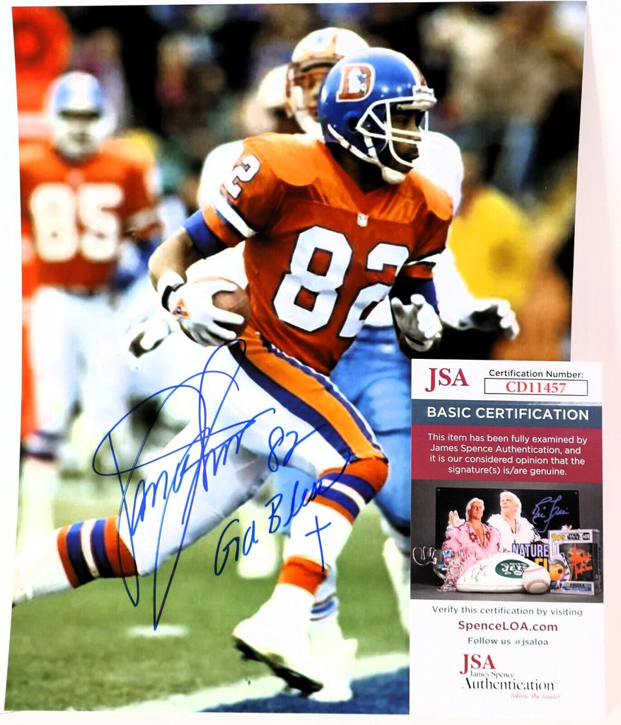Vance Johnson Autographed 8x10 Photo JSA COA – Super Sports Center
