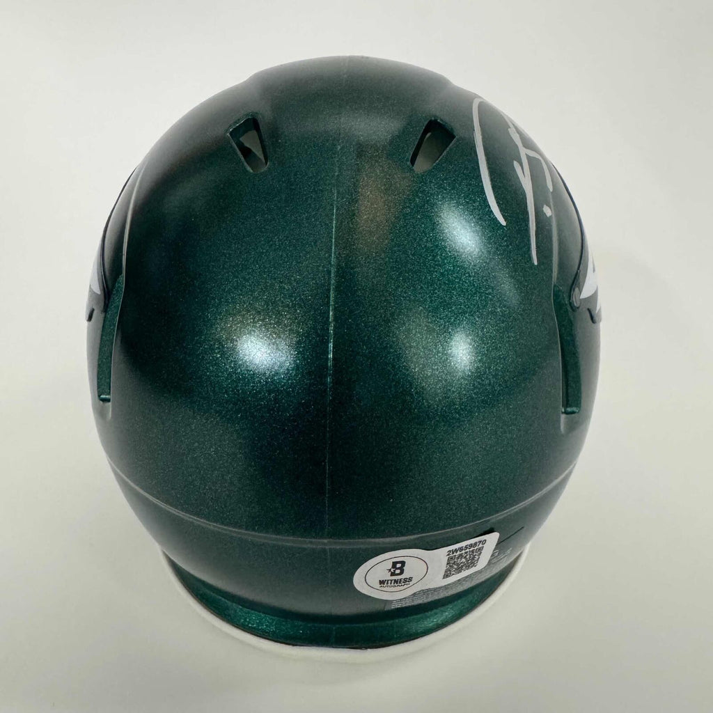 Autographed/Signed Darius Slay Jr. Eagles Mini Football Helmet Beckett ...