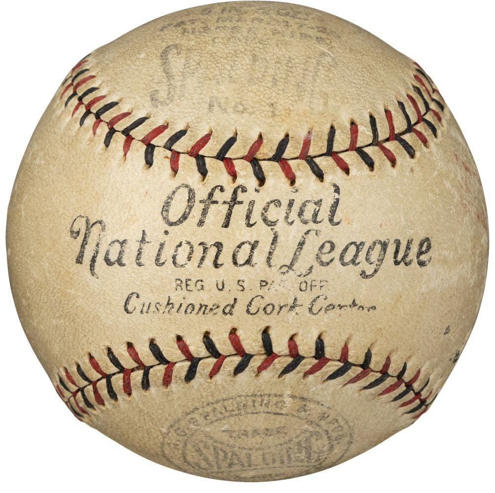 Babe Ruth Lou Gehrig Yankees 1920s Signed Spalding NL Baseball BAS+PSA ...