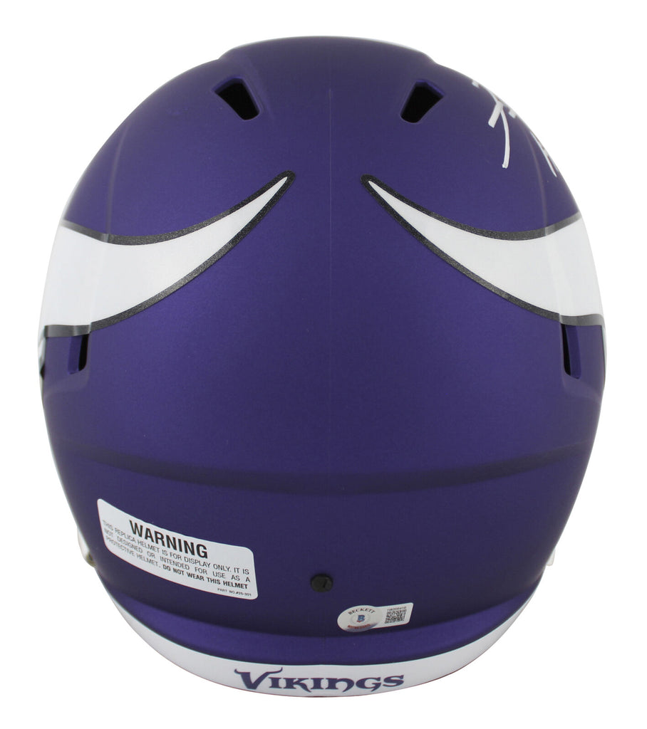 Vikings Fran Tarkenton "HOF 86" Signed Full Size Speed Rep Helmet BAS ...