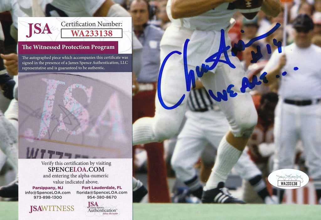 Chuck Fusina Autographed/Inscribed 8x10 Photo Penn State University JS ...