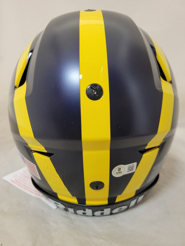 JJ MCCARTHY SIGNED MICHIGAN WOLVERINES SPEEDFLEX HELMET BECKETT – Super ...