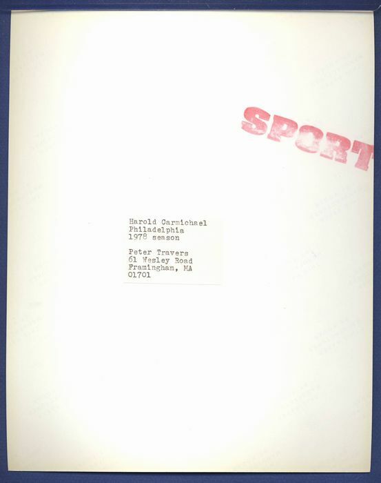 Harold Carmichael Eagles 1978 wire photo 113638 – Super Sports Center