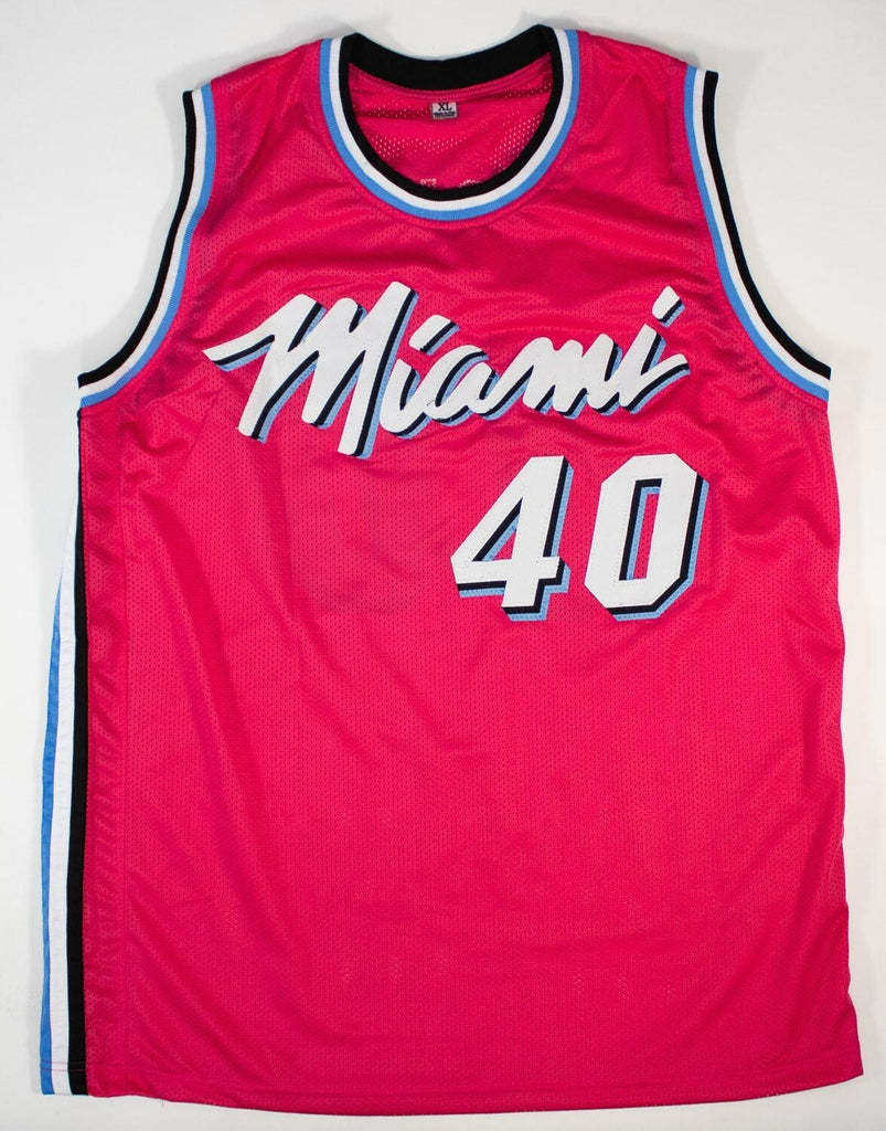 Udonis Haslem Signed Heat Miami Vice Pink Jersey (Beckett) 3xNBA World ...