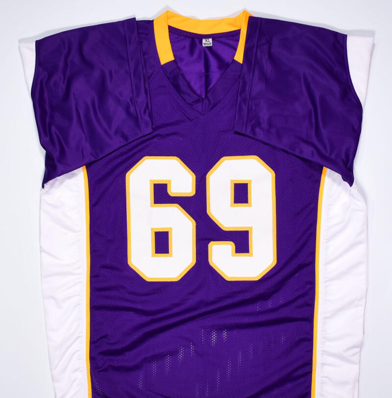 Jared Allen Autographed Purple Pro Style Jersey- Beckett W Hologram *B ...