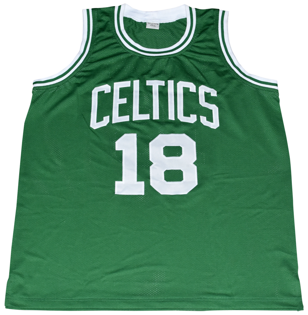 DAVE COWENS SIGNED BOSTON CELTICS #18 GREEN BASKETBALL JERSEY COA ...