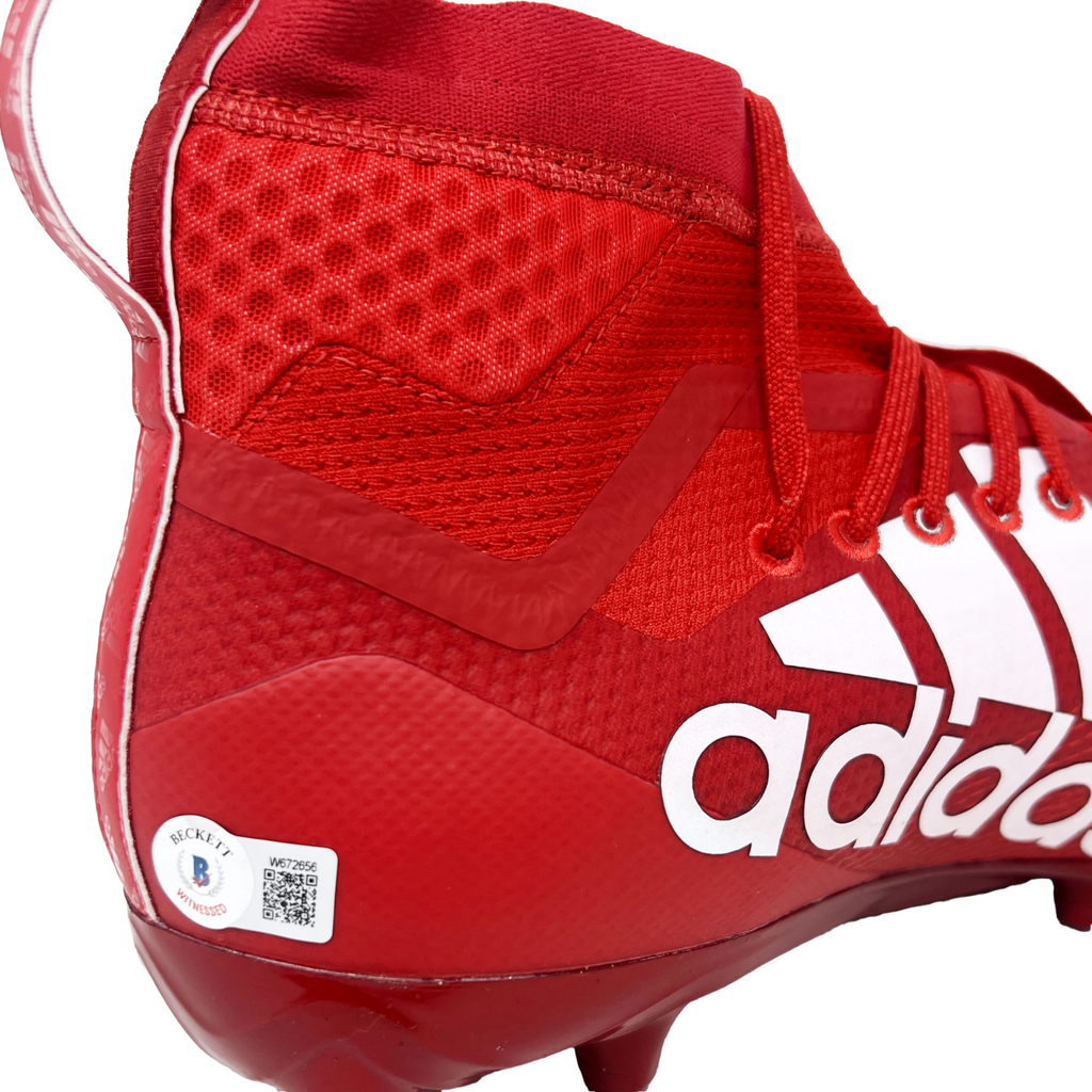Patrick Mahomes Chiefs Signed Red Adidas Game Model Team Issued Cleat ...