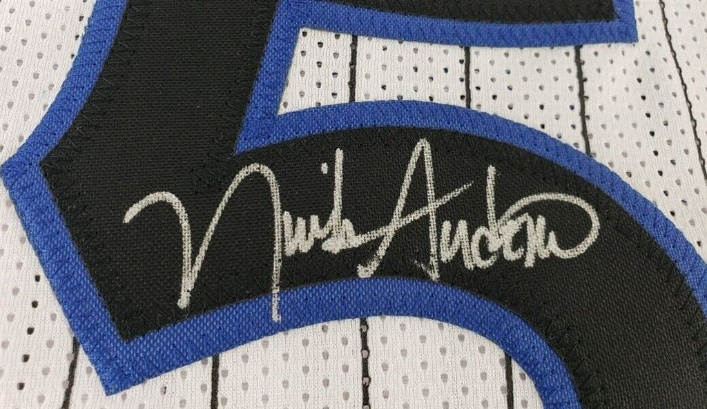 Nick Anderson Signed Magic Jersey (JSA COA) 1989 1st Ever Draft Pick b ...