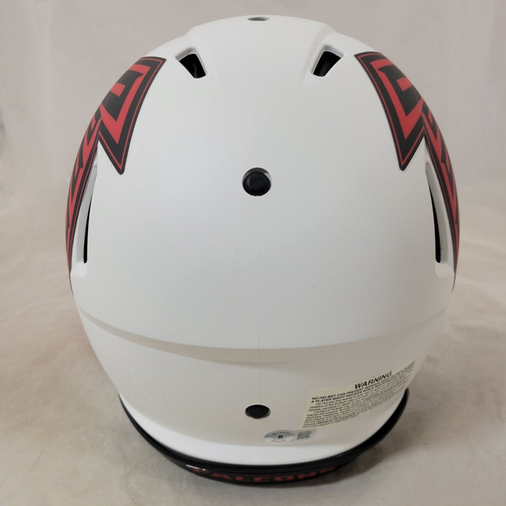 DRAKE LONDON SIGNED FALCONS F/S LUNAR ECLIPSE SPEED AUTHENTIC HELMET B ...