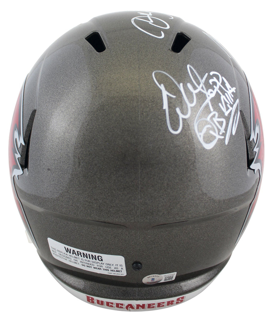 Buccaneers (3) Sapp, Brooks & Lynch Signed 2020 Full Size Speed Rep He ...