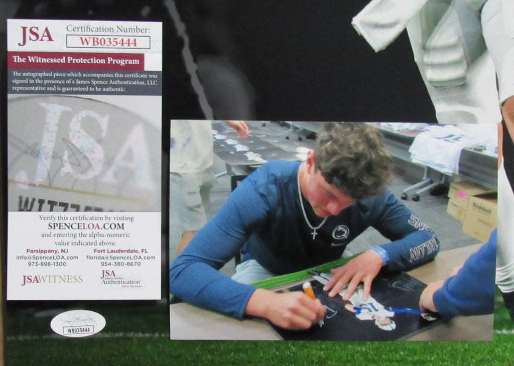 Drew Allar Autographed 16x20 Photo Penn State JSA 182889 – Super Sports ...