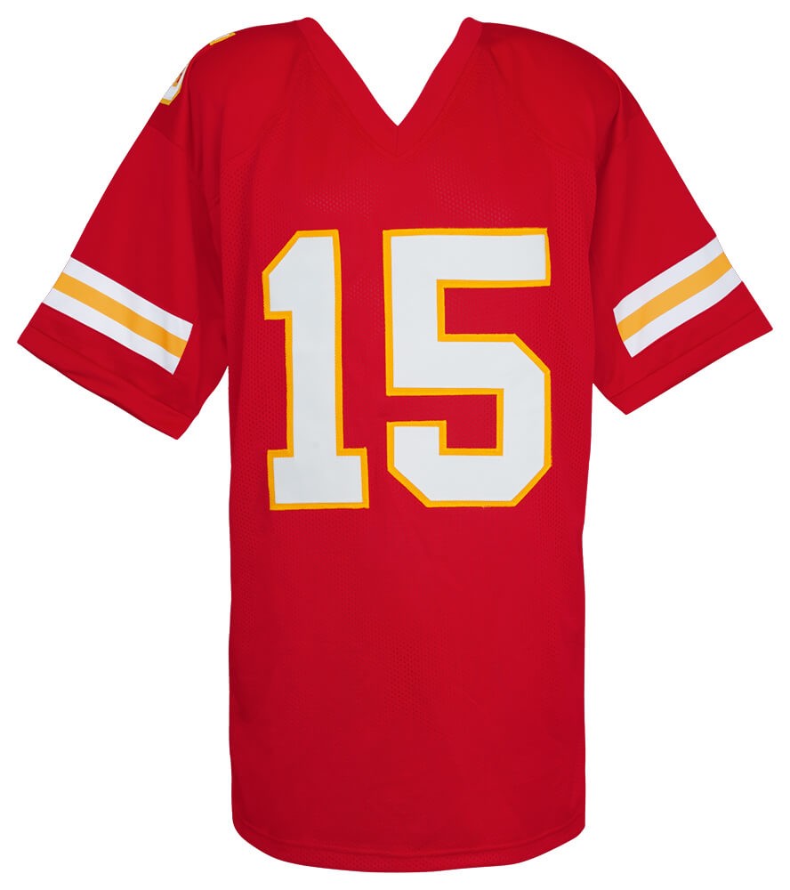 Pat (Patrick) Mahomes Sr Signed Red #15 Custom Football Jersey w/Daddy ...