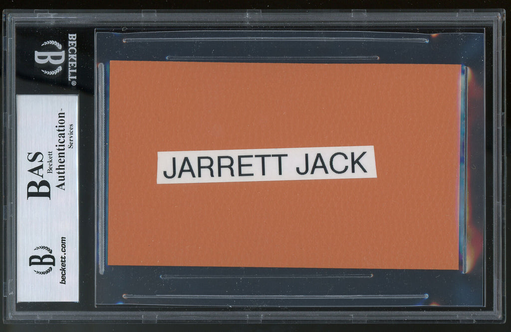 Georgia Tech Jarrett Jack Authentic Signed 3x5 Basketball Cut Signatur ...