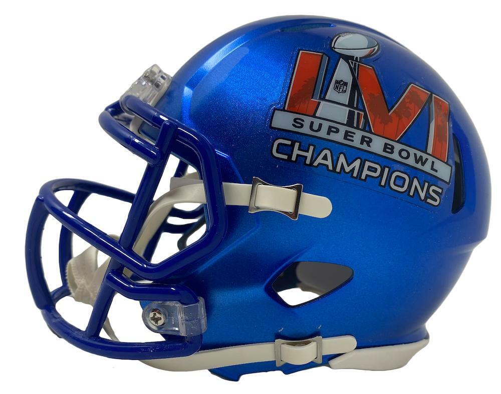 ODELL BECKHAM Jr. Autographed Rams Champs Logo Mini Speed Helmet FANAT ...