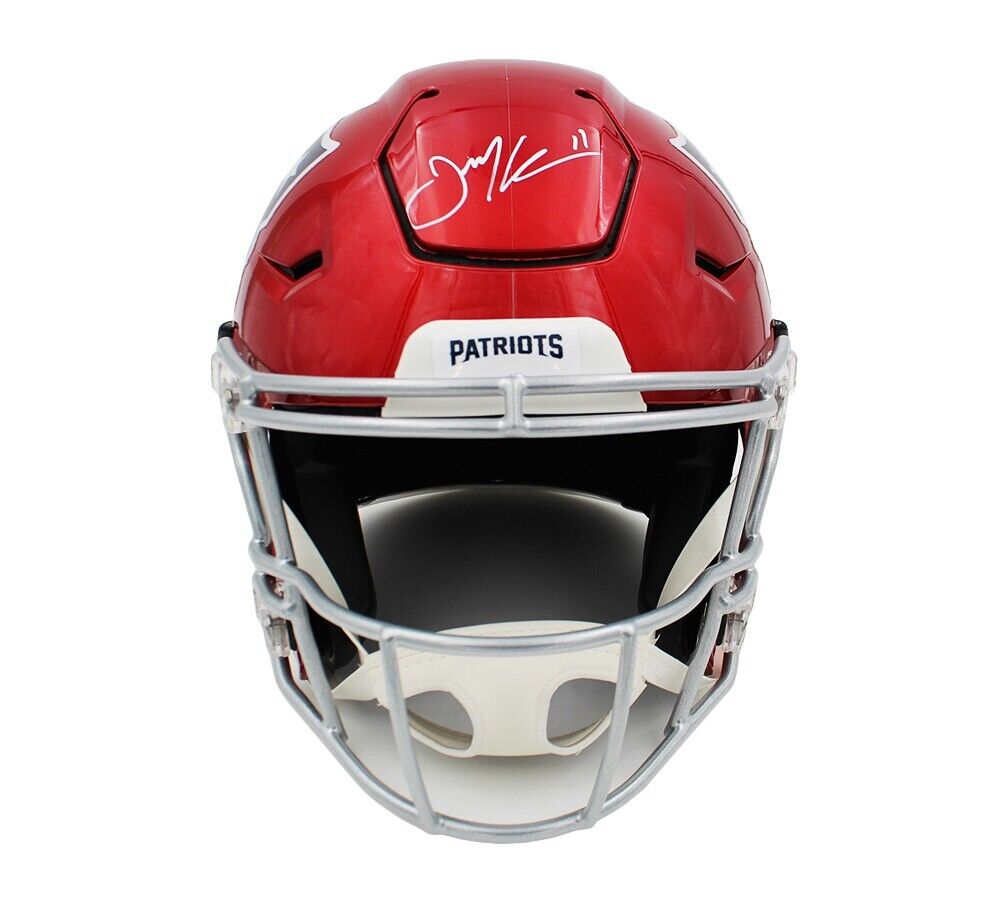 Julian Edelman Signed New England Patriots Speed Flex Authentic Flash ...