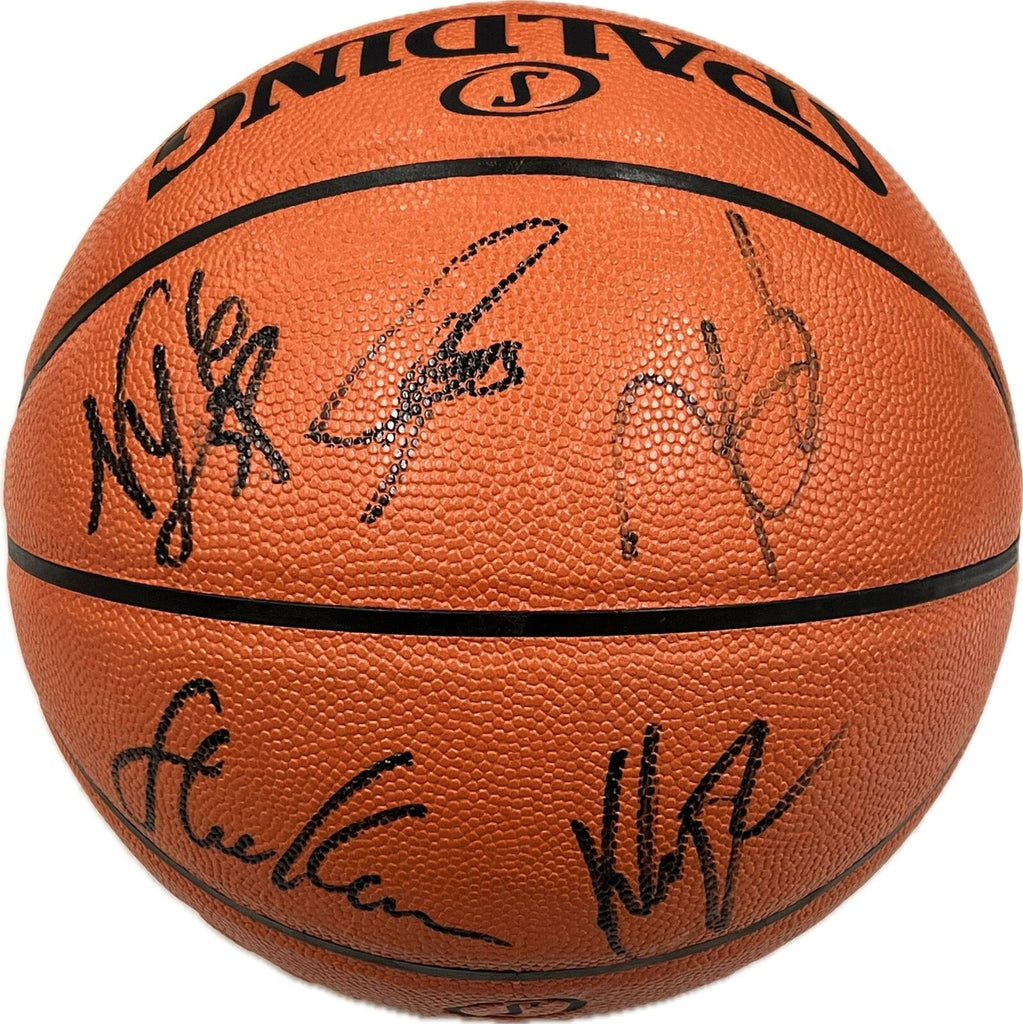 2017-18 Golden State Warriors Team signed Basketball PSA/DNA LOA Warri ...