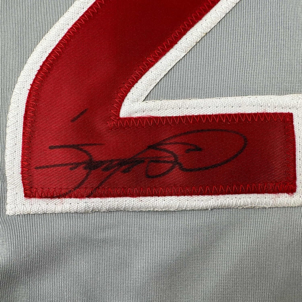 Framed Autographed/Signed Sammy Sosa 33x42 Chicago Grey Baseball Jerse ...