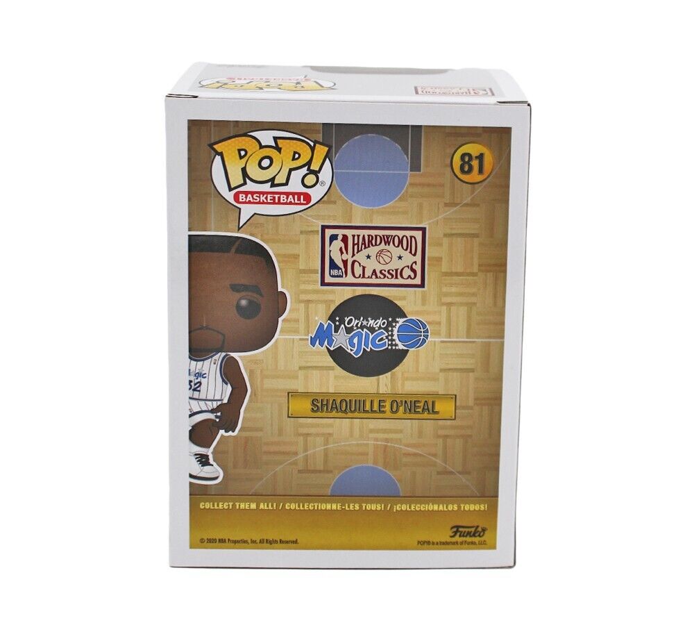 Shaquille O'Neal Signed Orlando Magic #81 Funko Pop! - White Ink ...