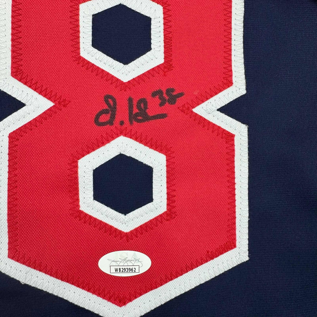 Autographed/Signed Steven Kwan Cleveland Blue Baseball Jersey JSA COA ...
