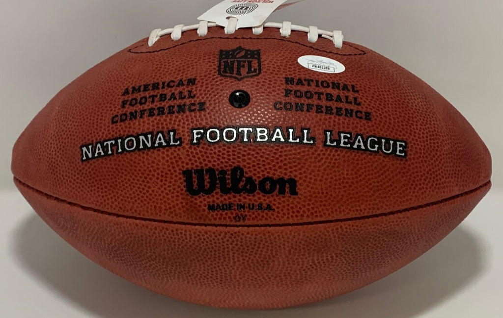 Cle Browns JOE THOMAS Signed Authentic Wilson Duke Football AUTO w/ HO ...