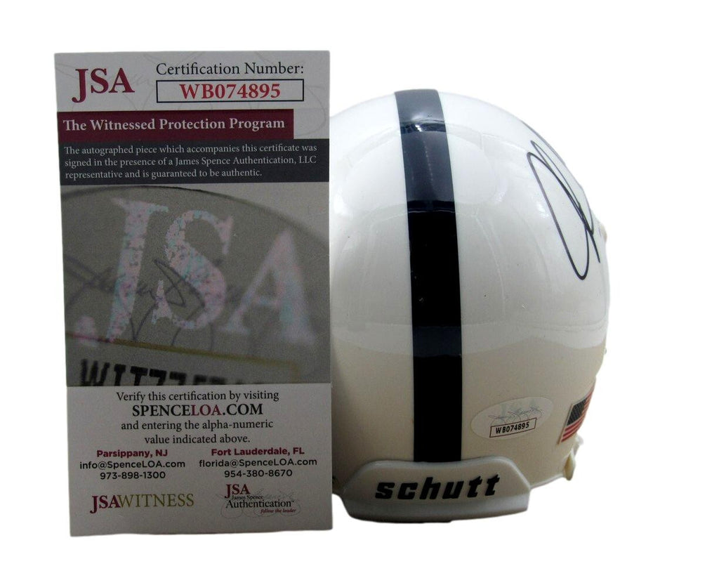 John Cappelletti Autographed/Insc Penn State Mini Schutt Helmet JSA 18 ...