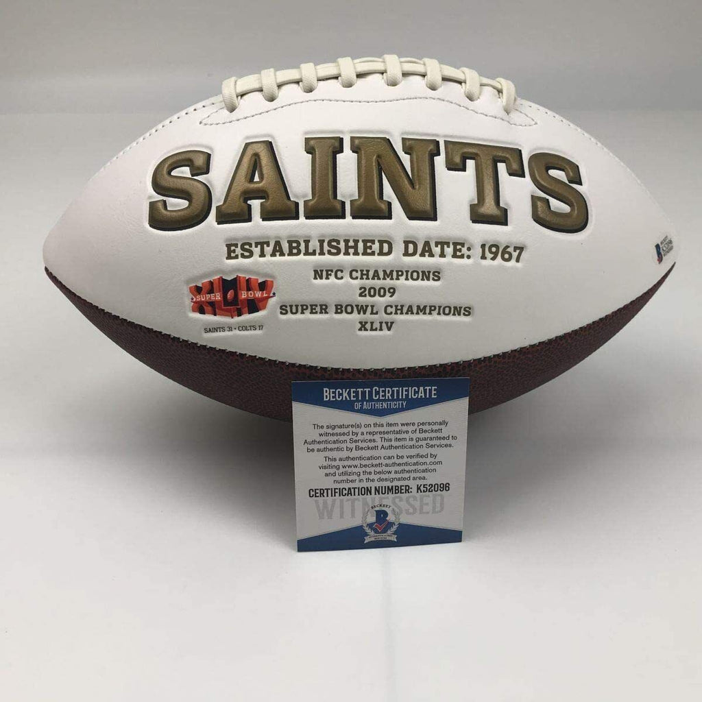 Autographed/Signed Alvin Kamara New Orleans Saints FS Football Beckett ...