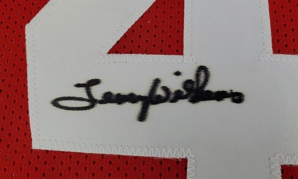 Lenny Wilkens Signed Hawks Jersey (JSA COA) St. Louis All Star Guard 1 ...