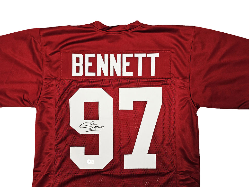 ALABAMA CORNELIUS BENNETT AUTOGRAPHED MAROON JERSEY BECKETT WITNESS 21 ...