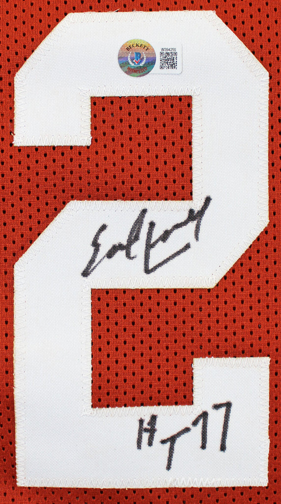 Texas Ricky Williams & Earl Campbell Signed Burnt Orange Pro Style Jer ...