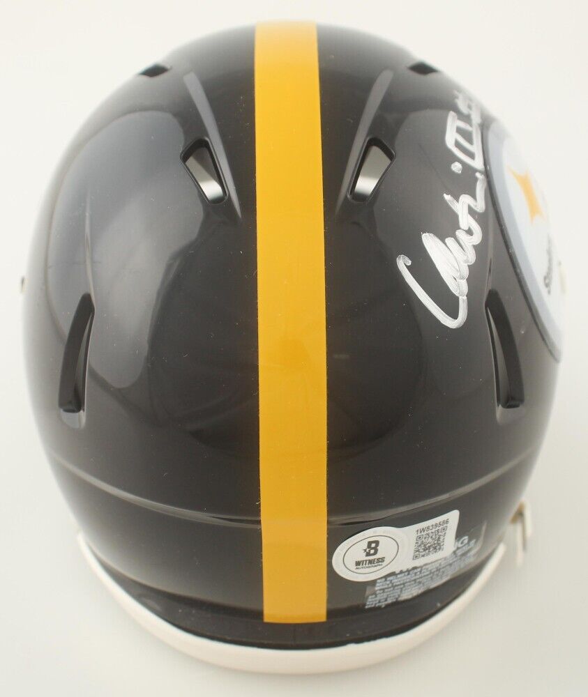 Calvin Austin III Signed Pittsburgh Steelers Speed Mini Helmet (Becket ...