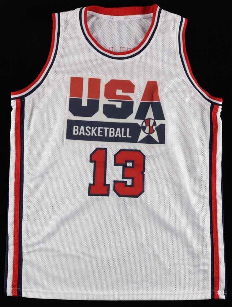 Chris Mullin Signed Team USA Jersey (Beckett) Dream Team 1992 Barcelon ...