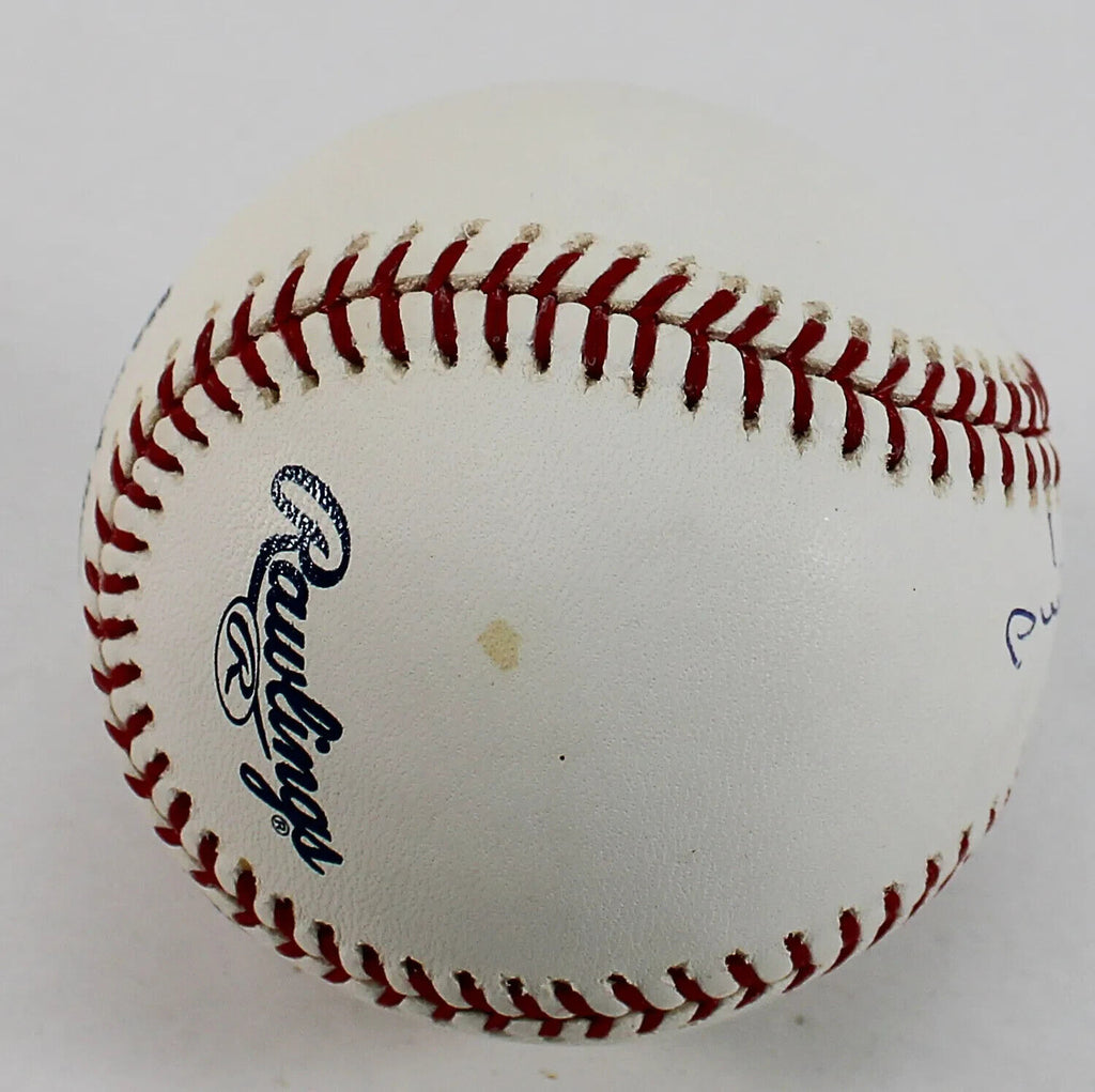 Phil Niekro Signed OML Baseball Inscribed "H.O.F.-97" (JSA) Atlanta Br ...
