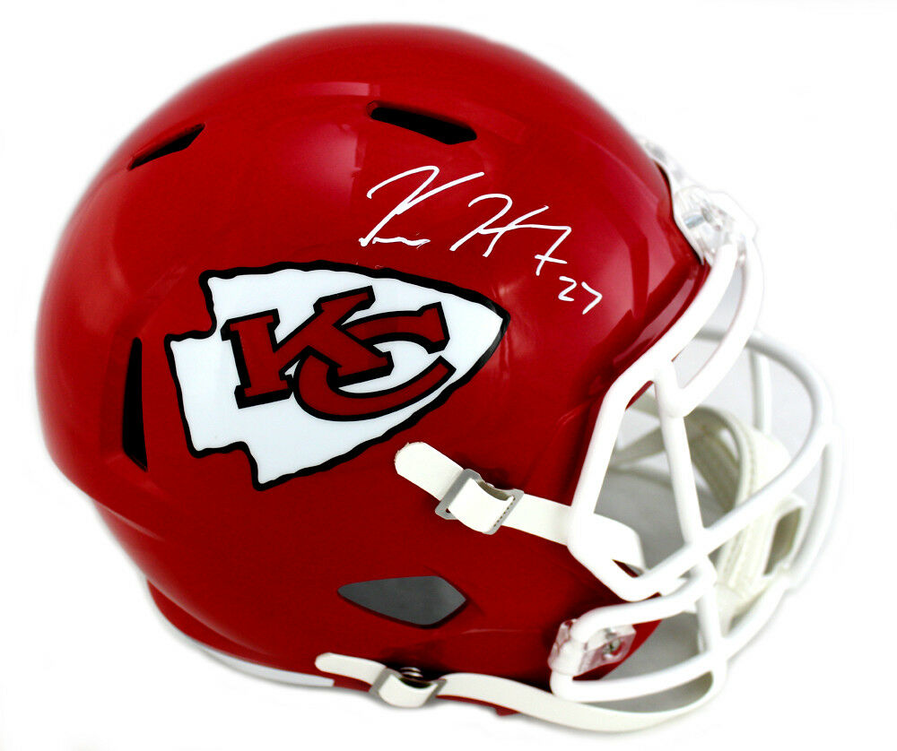 Kareem Hunt Autographed/Signed Kansas City Chiefs Full Size NFL Speed ...