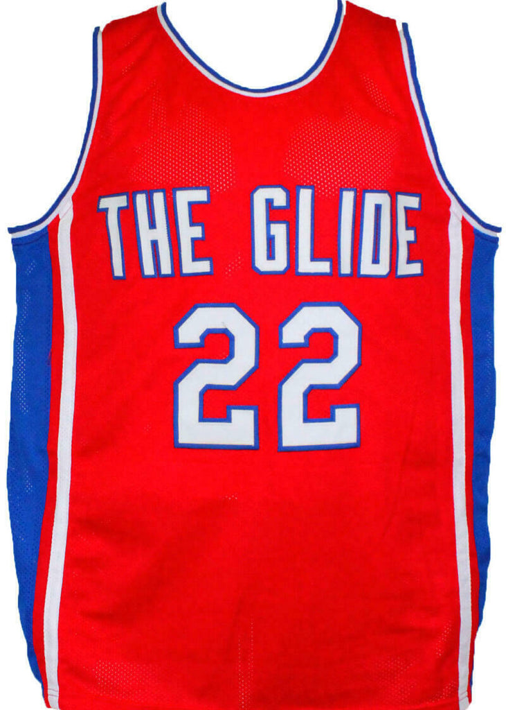 Clyde Drexler Autographed Red College Style Jersey- JSA Witnessed *Bla ...