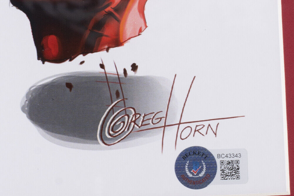 Greg Horn Signed Framed 13x19 Deadpool and Smilin' Stan LE Lithograph ...