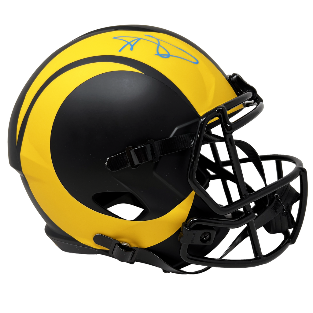 Aaron Donald Los Angeles Rams Signed Riddell Eclipse Speed Replica Hel ...