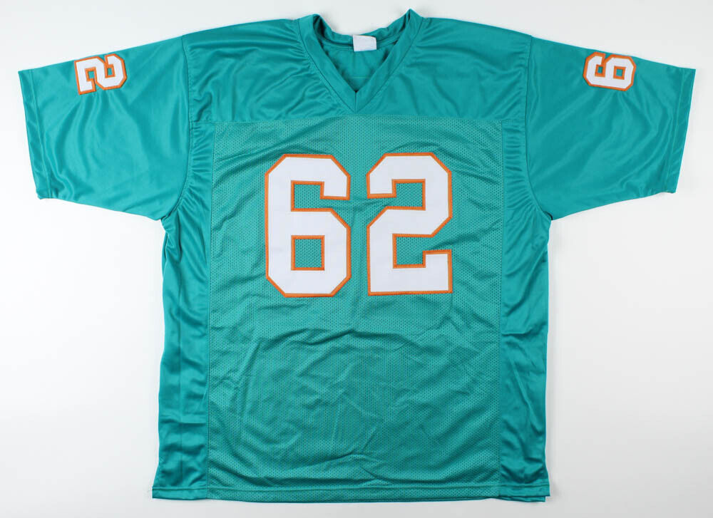 Jim Langer Signed Miami Dolphins Jersey Inscribed "HOF "87" (JSA COA ...