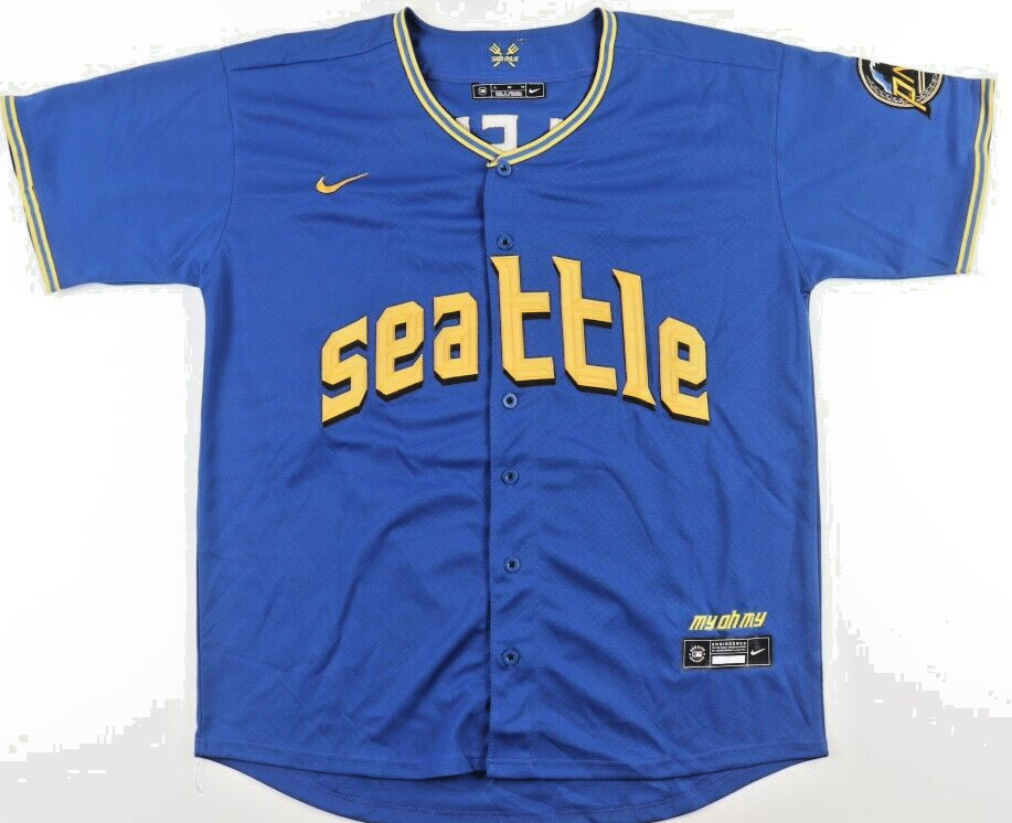 Jarred Kelenic Signed Seattle Mariners Nike Style Throwback Jersey (JS ...