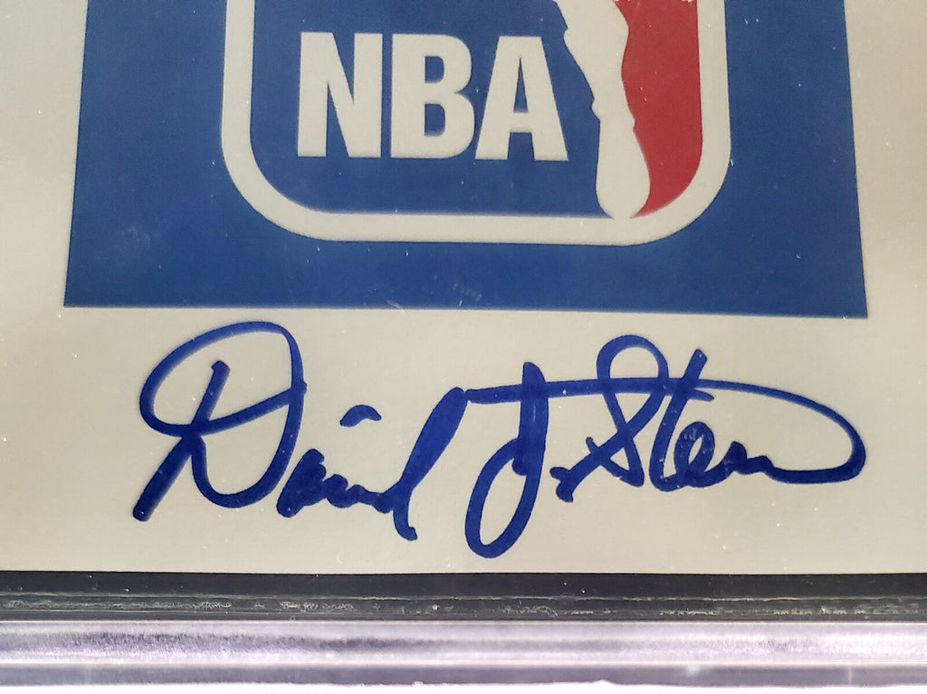 DAVID STERN AUTOGRAPHED 8.5X11 PHOTO SHEET NBA COMMISSIONER BECKETT BA ...