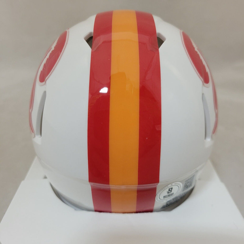 BAKER MAYFIELD SIGNED TAMPA BAY BUCCANEERS THROWBACK SPEED MINI HELMET ...