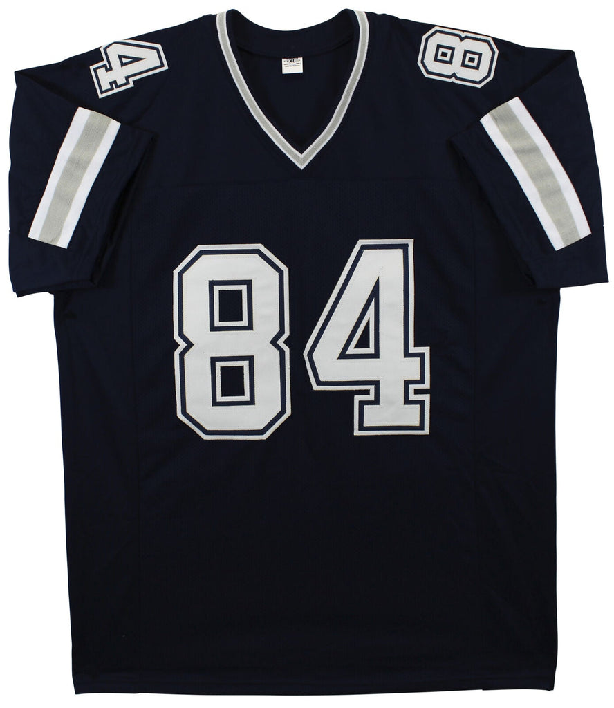 Jay Novacek "3x SB Champ" Signed Navy Blue Pro Style Jersey BAS Witnes ...