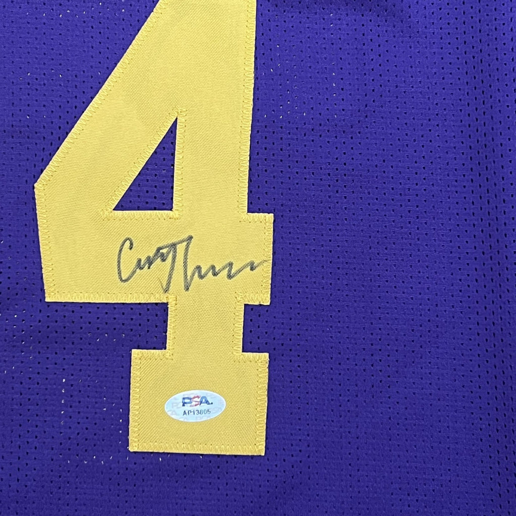 Cameron Thomas Signed Jersey PSA LSU Tigers Autographed – Super Sports ...