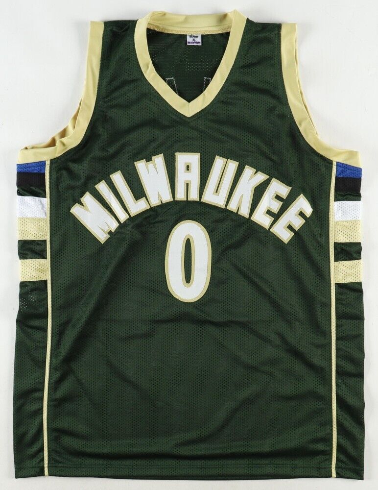 Damian Lillard Signed Milwaukee Bucks Jersey (Beckett) 7xNBA AllStar P ...